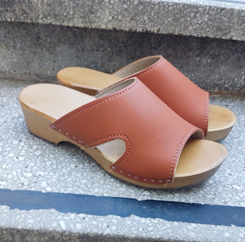 Vegan Swedish Clogs NINA Handmade Clogs, Vegan Leather, Honey Vegan ...
