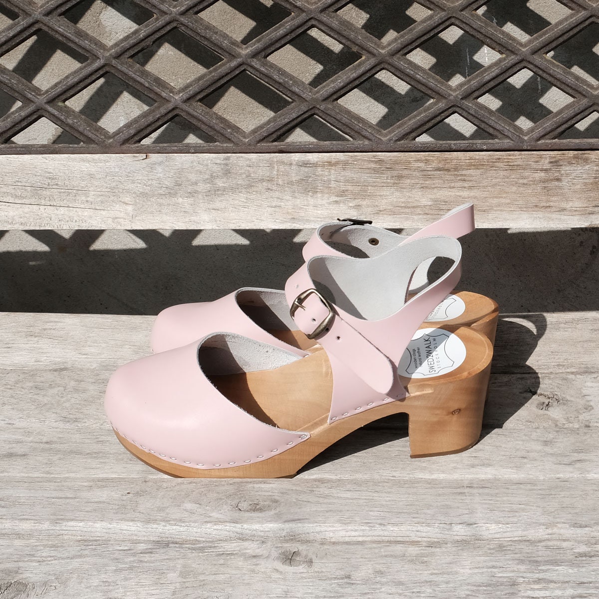 Swedish Clogs - ESTELLE PINK - Sandals Moccasins Wooden Women Clogs ...