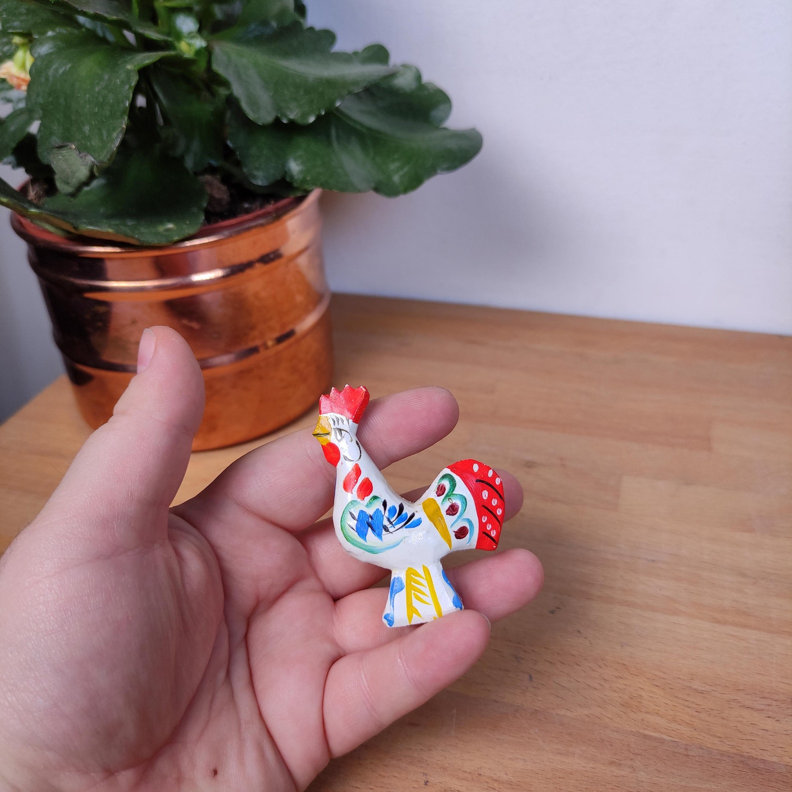 Vintage RARE White Dala ROOSTER Dalarna Antique Swedish | Etsy