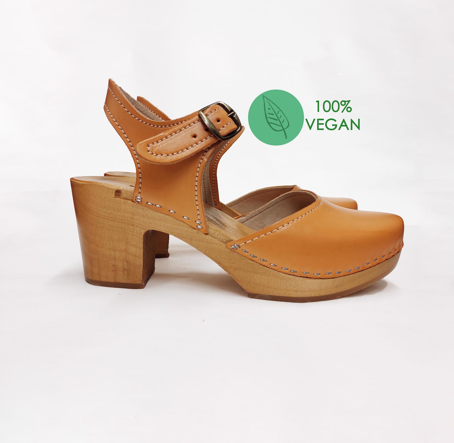 Vegan Swedish Clogs ESTELLE Handmade Clogs Vegan Leather - Etsy
