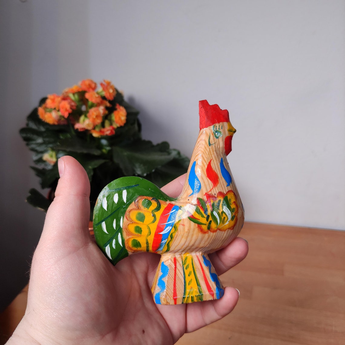 Vintage RARE Dala ROOSTER - Dalarna - Antique Swedish Design - Extra ...