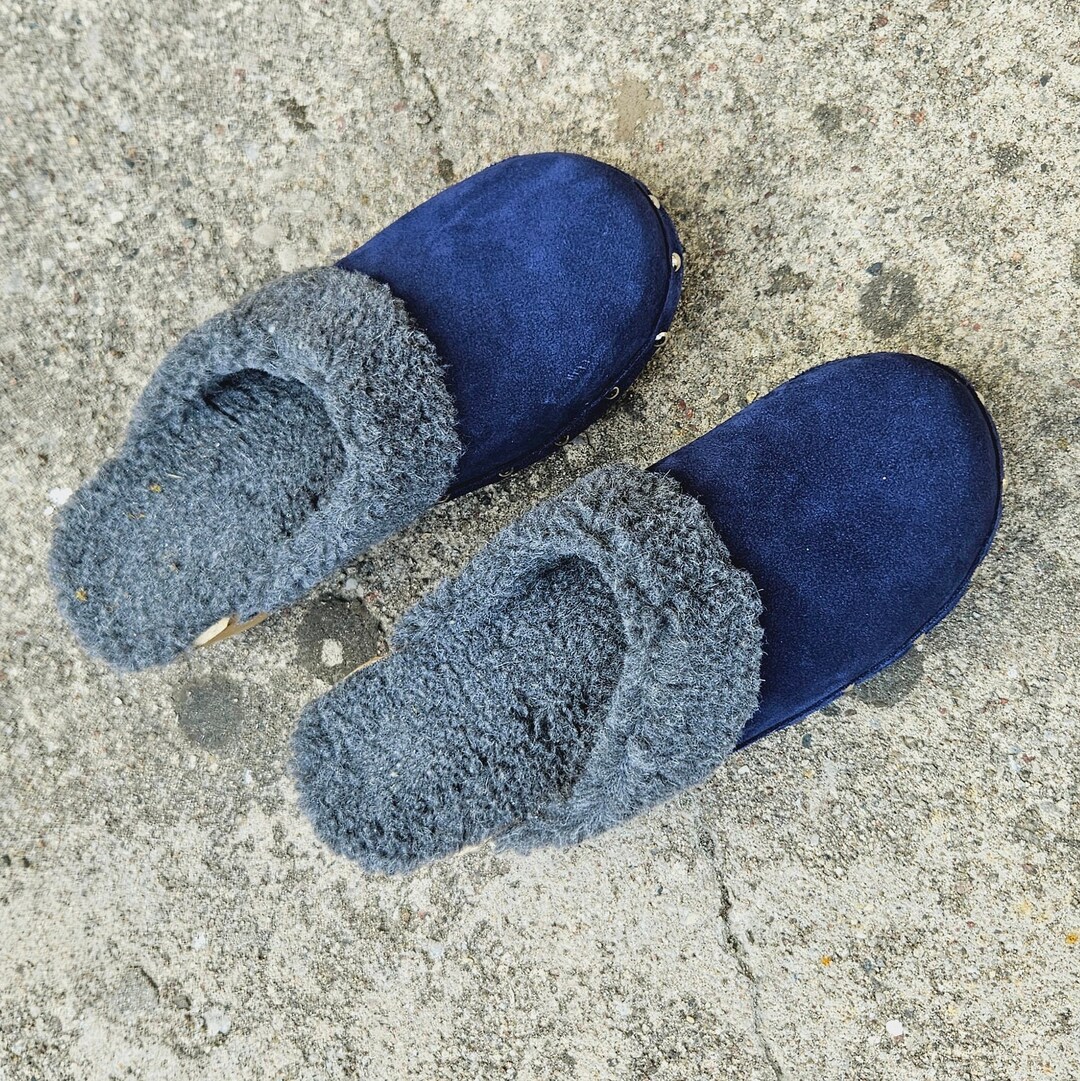 Swedish Clogs Fur warn Autumn Winter Clog ELSA Suede Moccasins Wooden ...