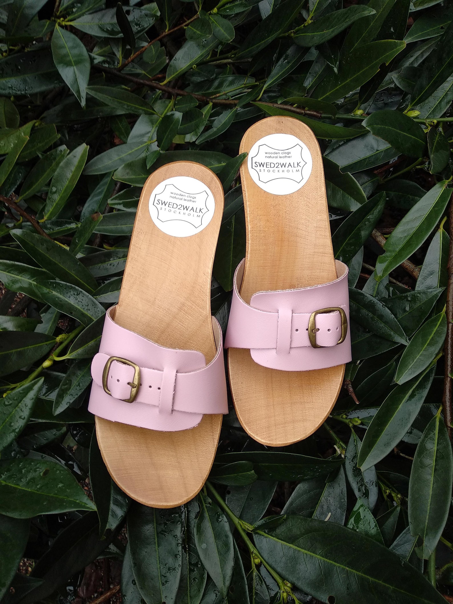 PURPLE Swedish Clogs MIA Sandals WEDDING Wooden Women | Etsy