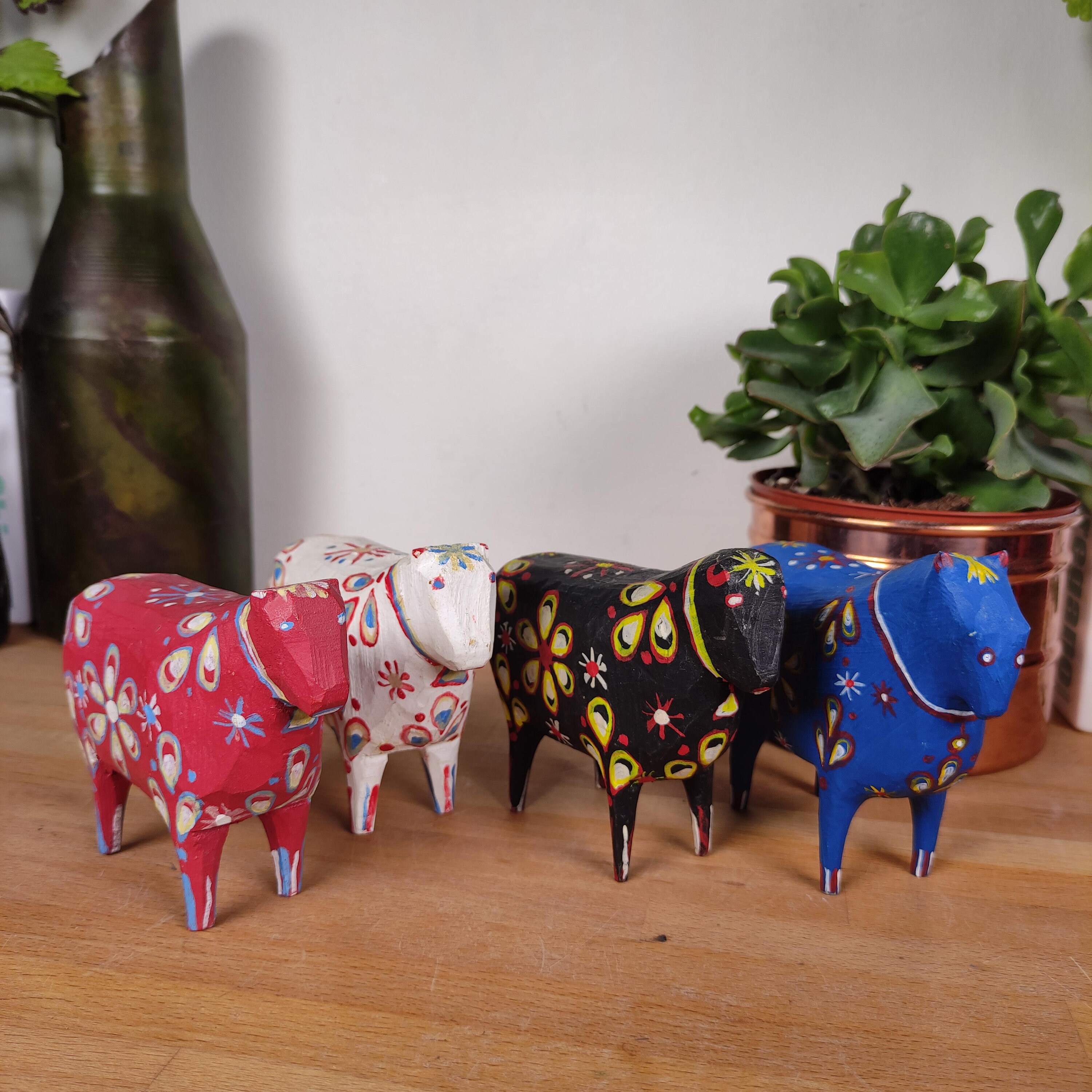 SUPER RARE Vintage black Dala SHEEP Dalarna antique | Etsy