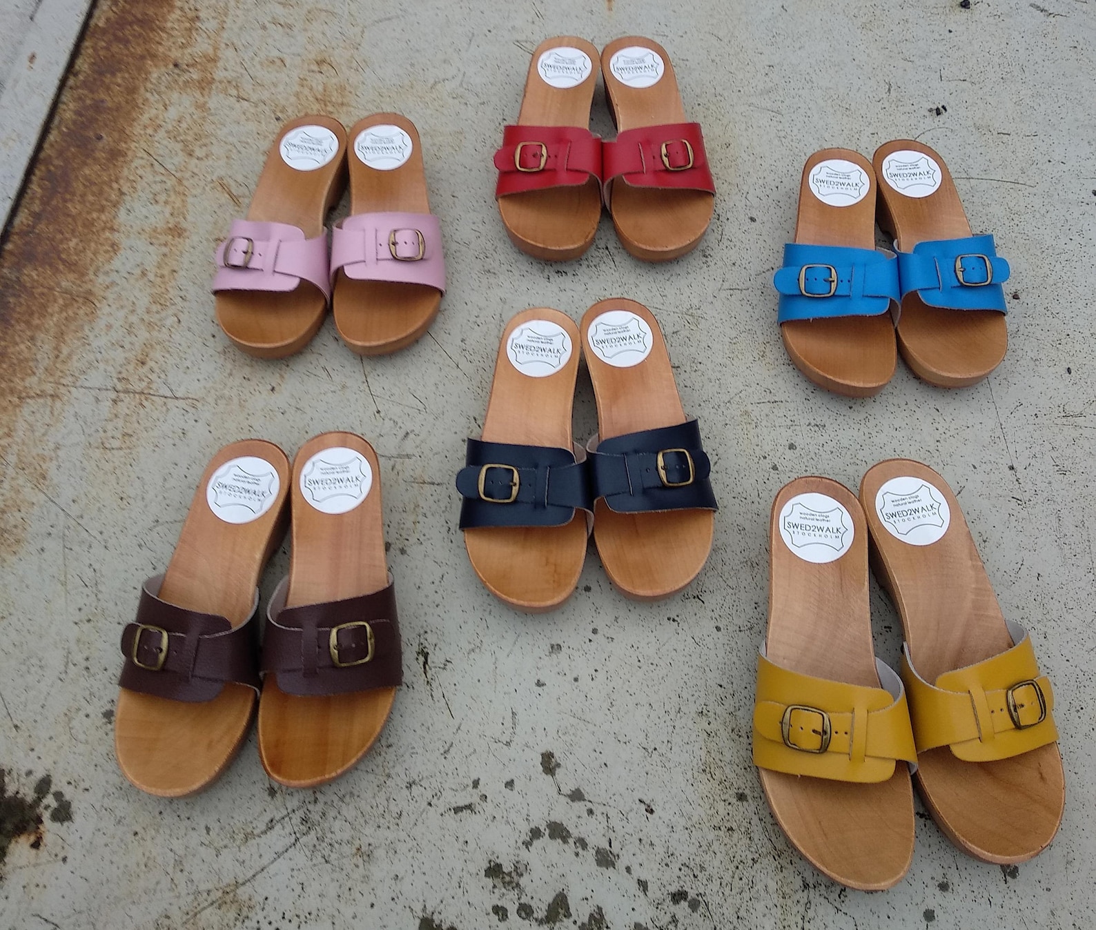 FLORAL Swedish Clogs MIA Sandals WEDDING Wooden Women | Etsy