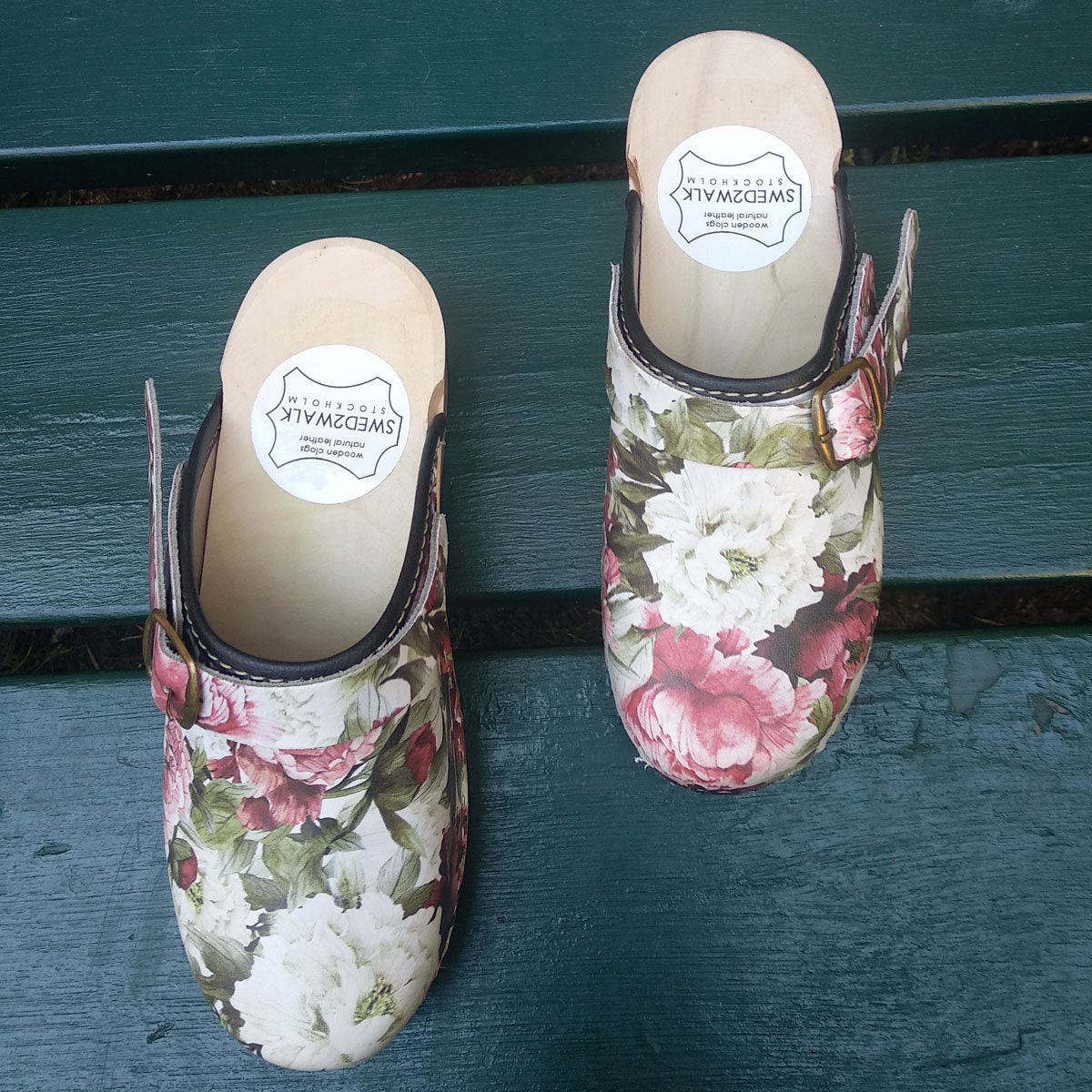 Swedish Clogs - BONDA - Sandals Moccasins Wooden Women Clogs Leather ...