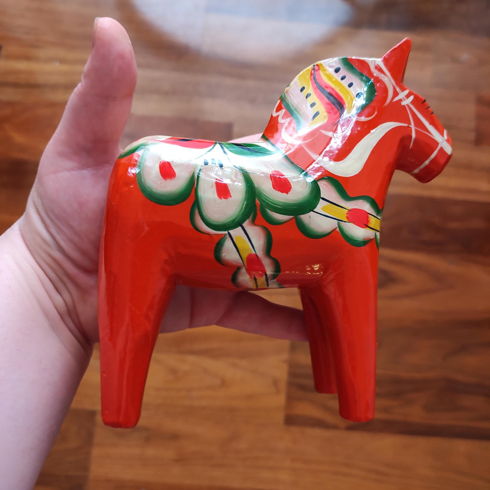 Vintage RARE extra big red Dala Horse Dalarna antique | Etsy