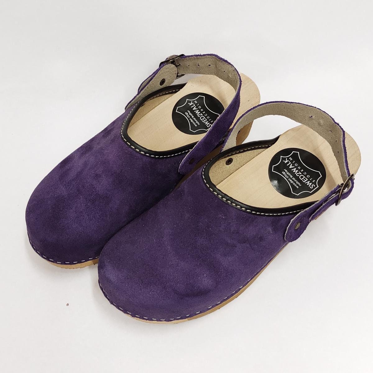 Swedish Clogs BONDA Suede Sandals Moccasins Wooden Women | Etsy