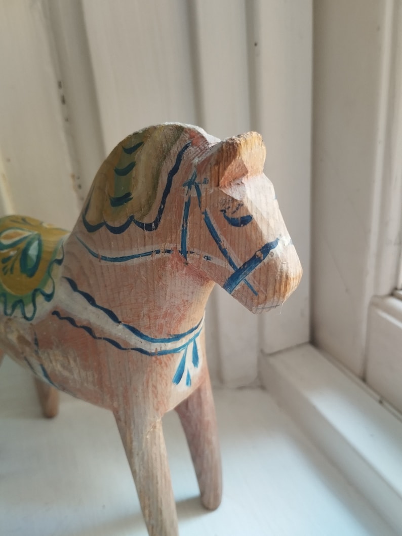 100year Dala Horse SUPER RARE Vintage Dalahorse - Dalarna Antique Wood ...