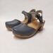 Swedish Clogs - ESTELLE Sandals Moccasins Wooden Women Clogs - Blue ...