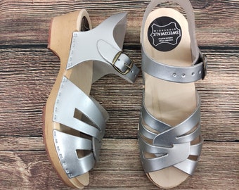 Malmö Silver Clog - Etsy