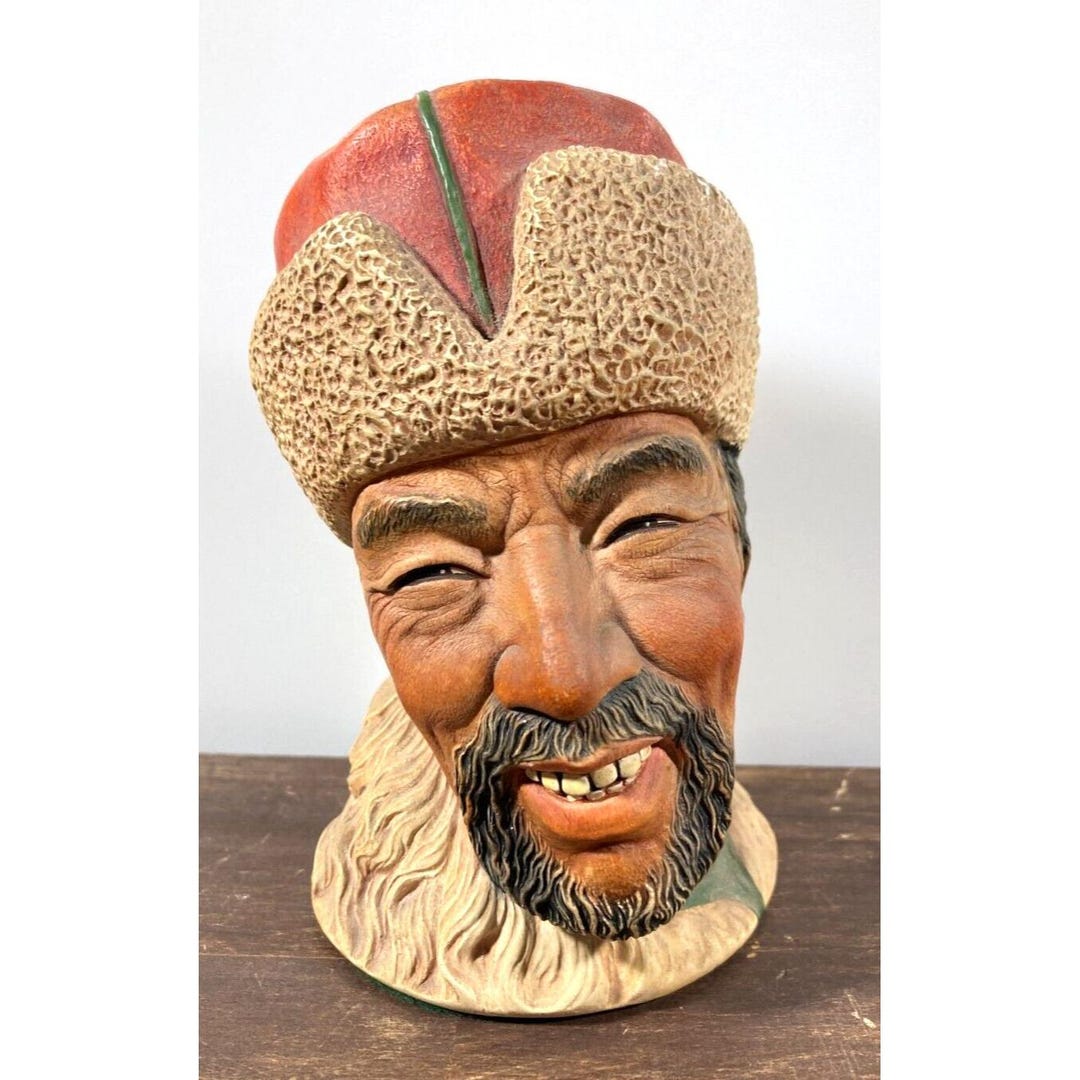Vintage Bossons Himalayan Free Standing Chalkware Head Figure English ...