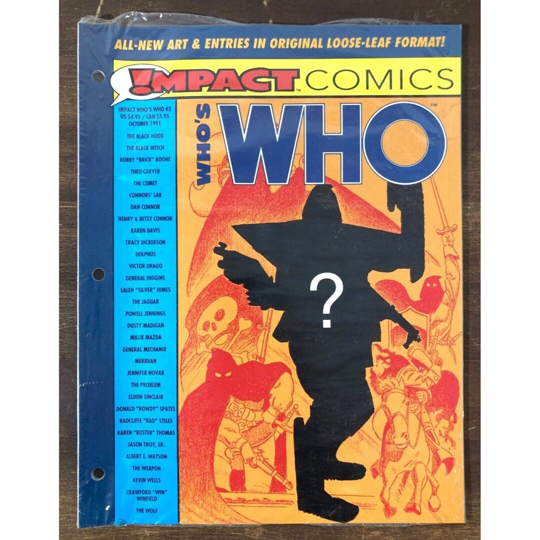 Impact Comics Who's Who #2 Loose Leaf Edition Factory Sealed October ...