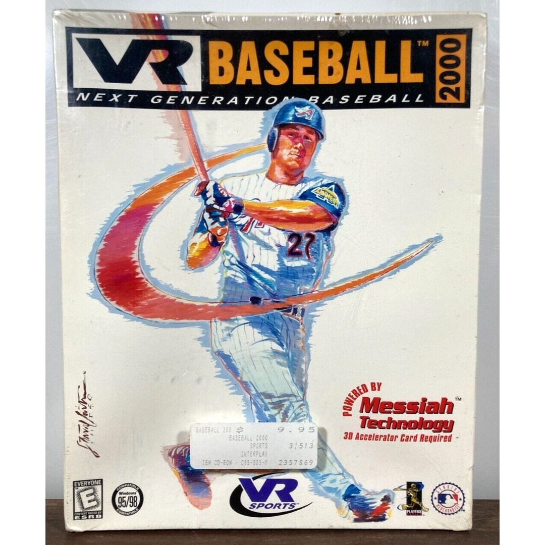 VR Baseball 2000 PC Cd-rom Big Box Sealed Video Game Anaheim LA Angels ...