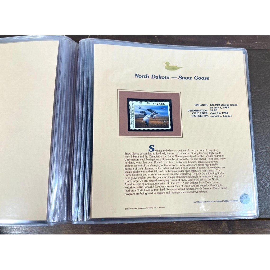 America's State Duck 41 Stamps Collection 1987 Mint Full Book Unhinged ...