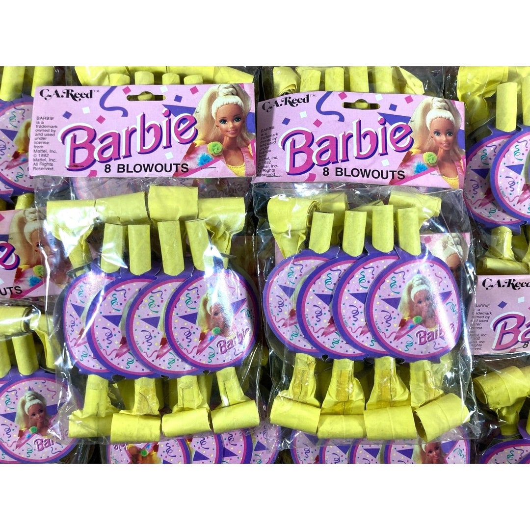 Huge Vintage 1992 BARBIE Blowout PARTY FAVOR Noisemaker Lot 144 Total ...