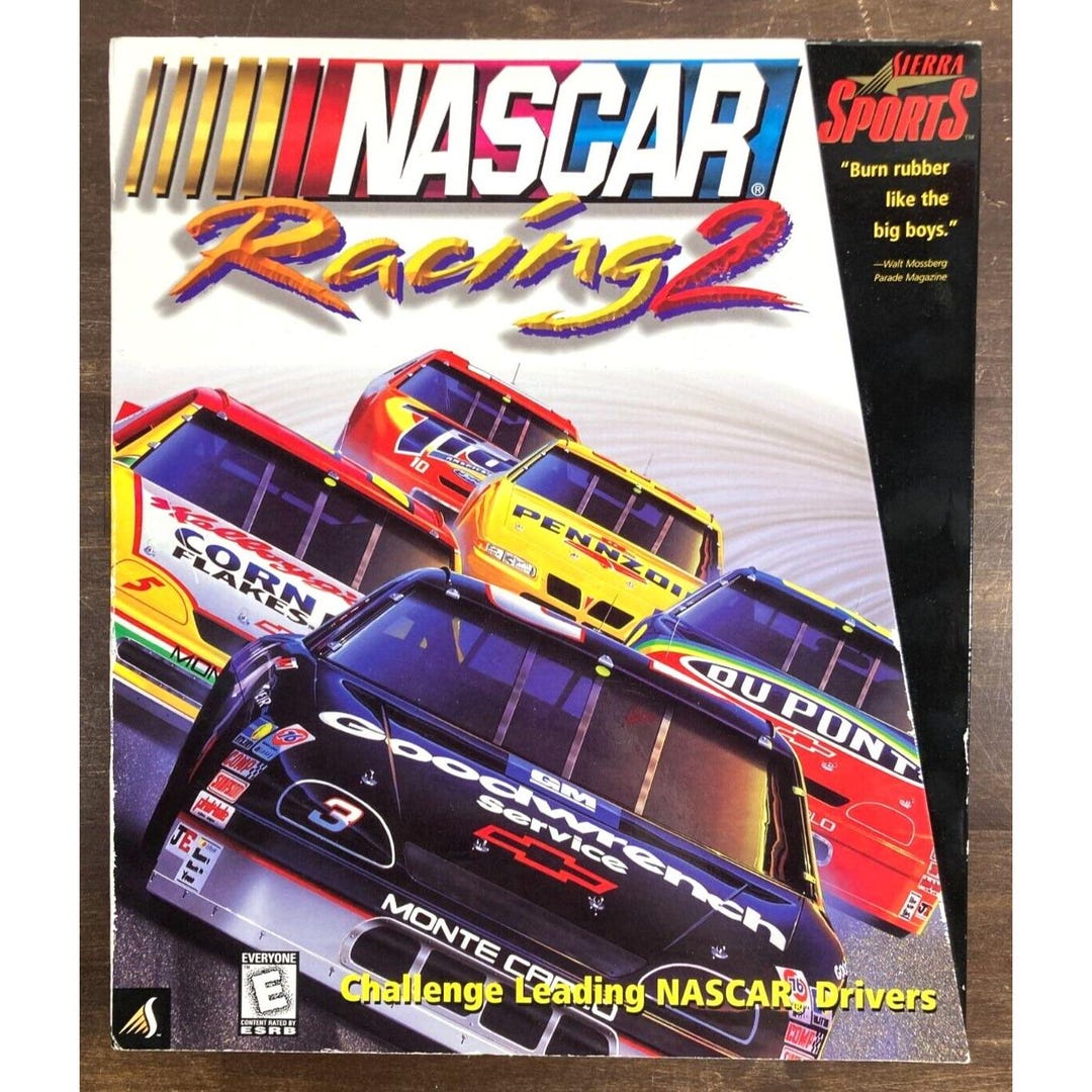 Nascar Racing 2 PC Cd-rom Big Box Video Game Unopened Tape Sealed ...