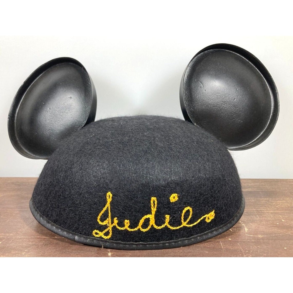 Vintage 1990 Disneyland Mickey Mouse Ears Felt Cap Hat Beanie ...