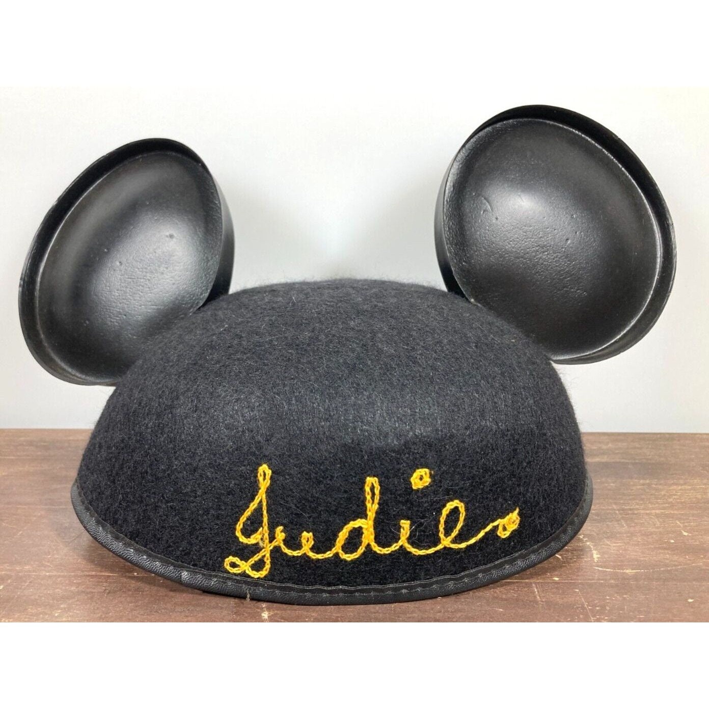 Vintage 1990 Disneyland Mickey Mouse Ears Felt Cap Hat Beanie ...