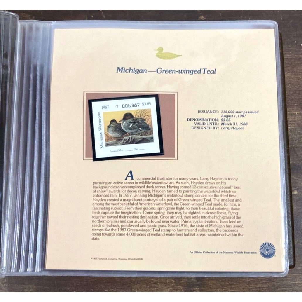 America's State Duck 41 Stamps Collection 1987 Mint Full Book Unhinged ...