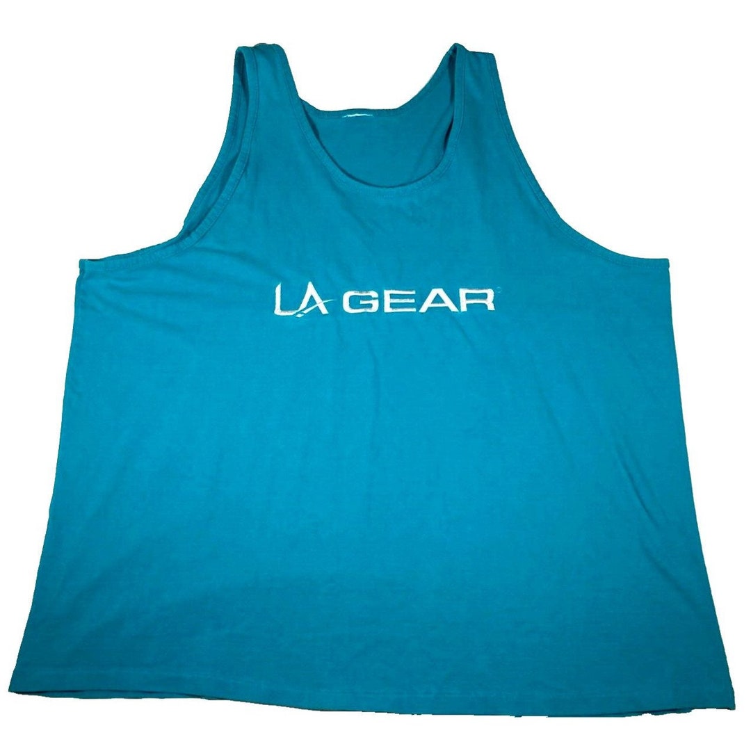 Vintage 80s 90s LA Gear Sneakers Tank Top T-shirt XXXL 3XL Embroidered ...