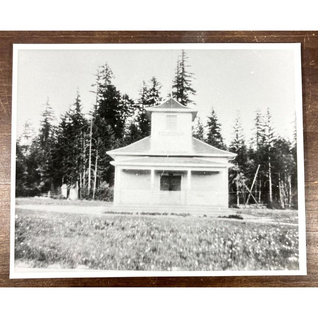 Vintage Schoolhouse Photograph Hiteon School Beaverton Oregon Older ...