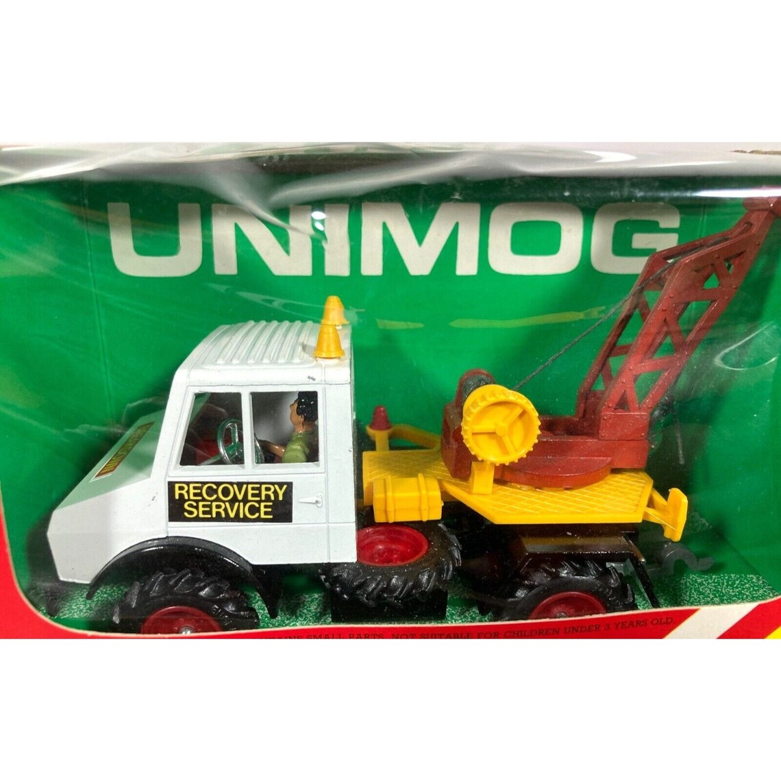 Vintage Britains UNIMOG Breakdown Tow TRUCK 9581 Mercedes Benz 1980 NOB ...