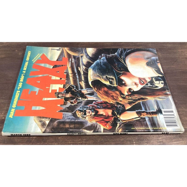 HEAVY METAL Illustrated Fantasy MAGAZINE March 1989 Juan Gimenez Royo ...