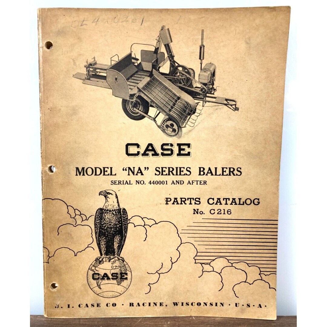 Vintage CASE Model NA Series Balers Parts Catalog 1948 Farm Tractor ...
