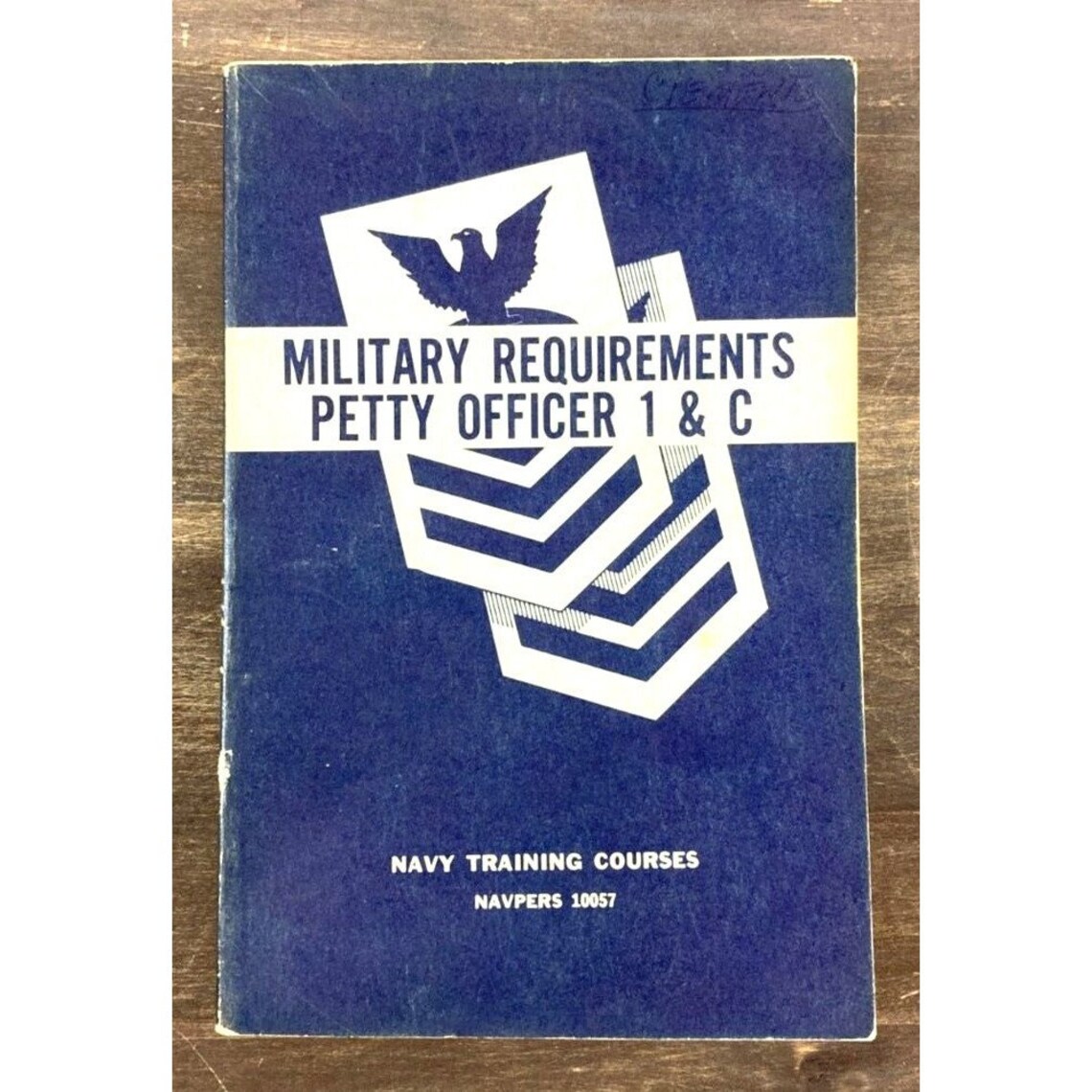 Vintage 1958 US Navy Military Requirement PETTY OFFICER 1 & C Book ...