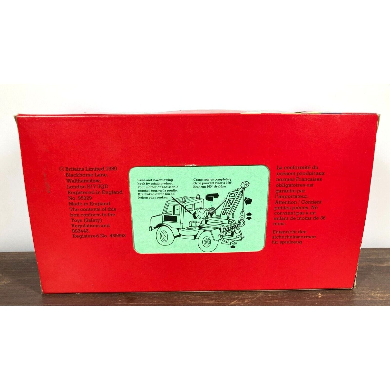 Vintage Britains UNIMOG Breakdown Tow TRUCK 9581 Mercedes Benz 1980 NOB ...