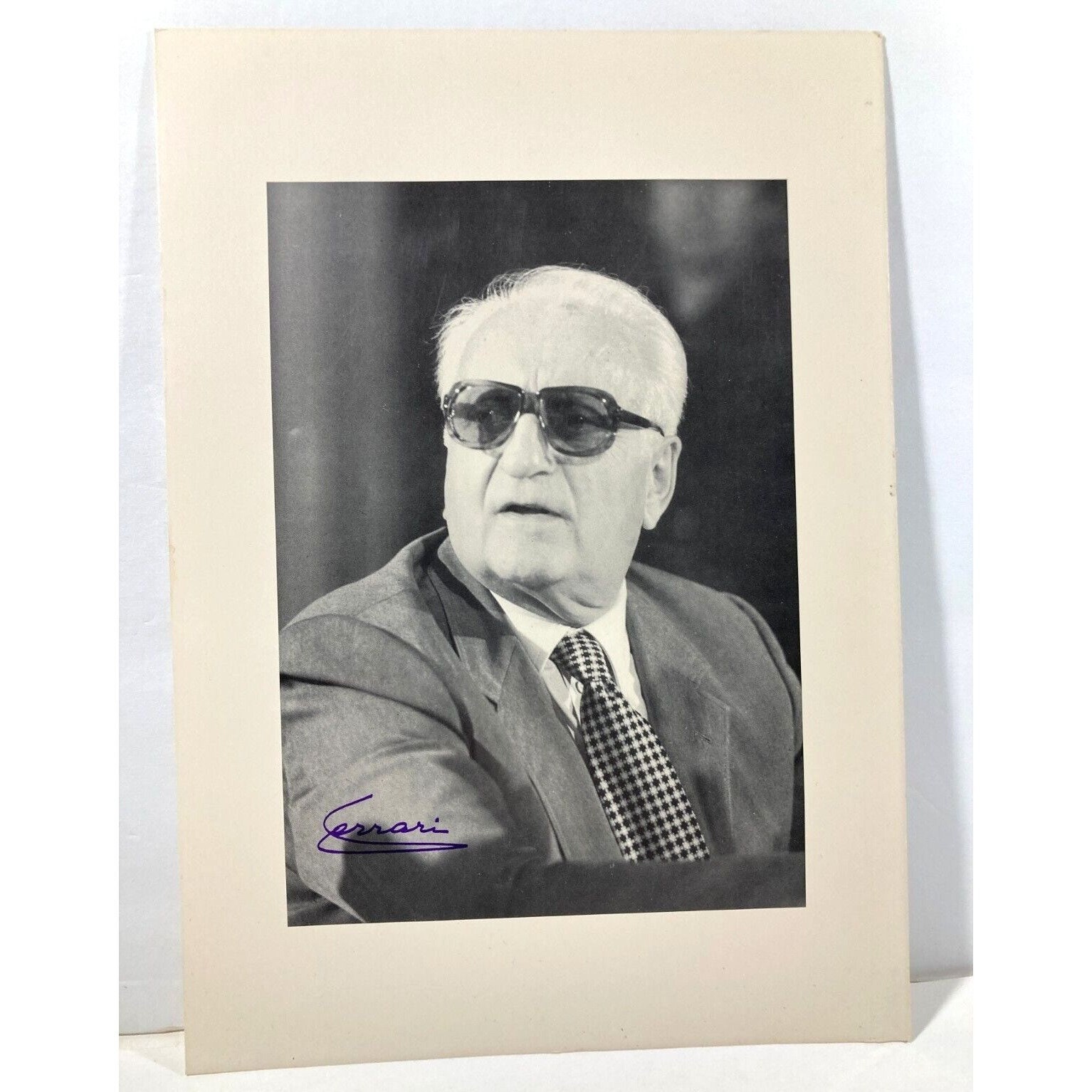 ENZO FERRARI & Niki Lauda Promotional Photograph Print Lot 1970s Made ...