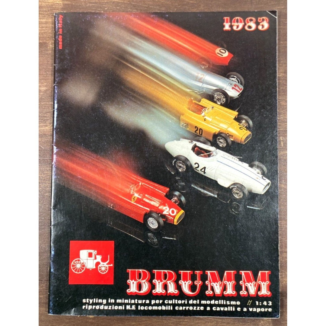 Vintage 1983 BRUMM Italian Toy Model CAR CATALOG Miniature Italy Carriage Wagon - Etsy
