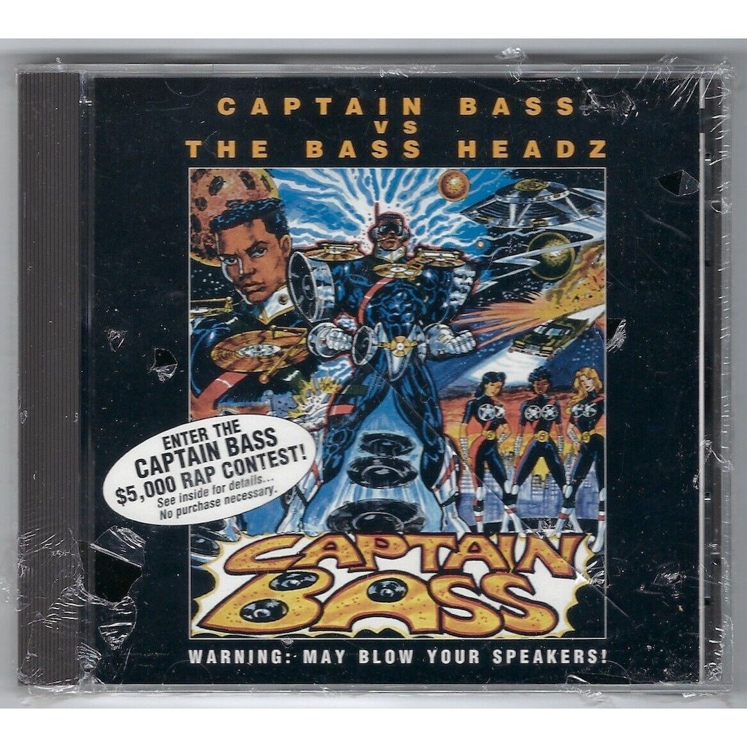 Captain Bass Vs the Bass Headz 1993 CD New Sealed OOP 90s Hip Hop Miami ...