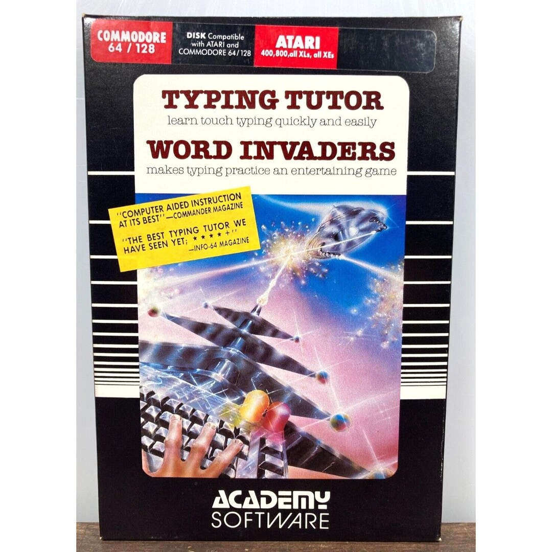 Typing Tutor & Word Invaders for Atari 400 800 XE XL TESTED and ...