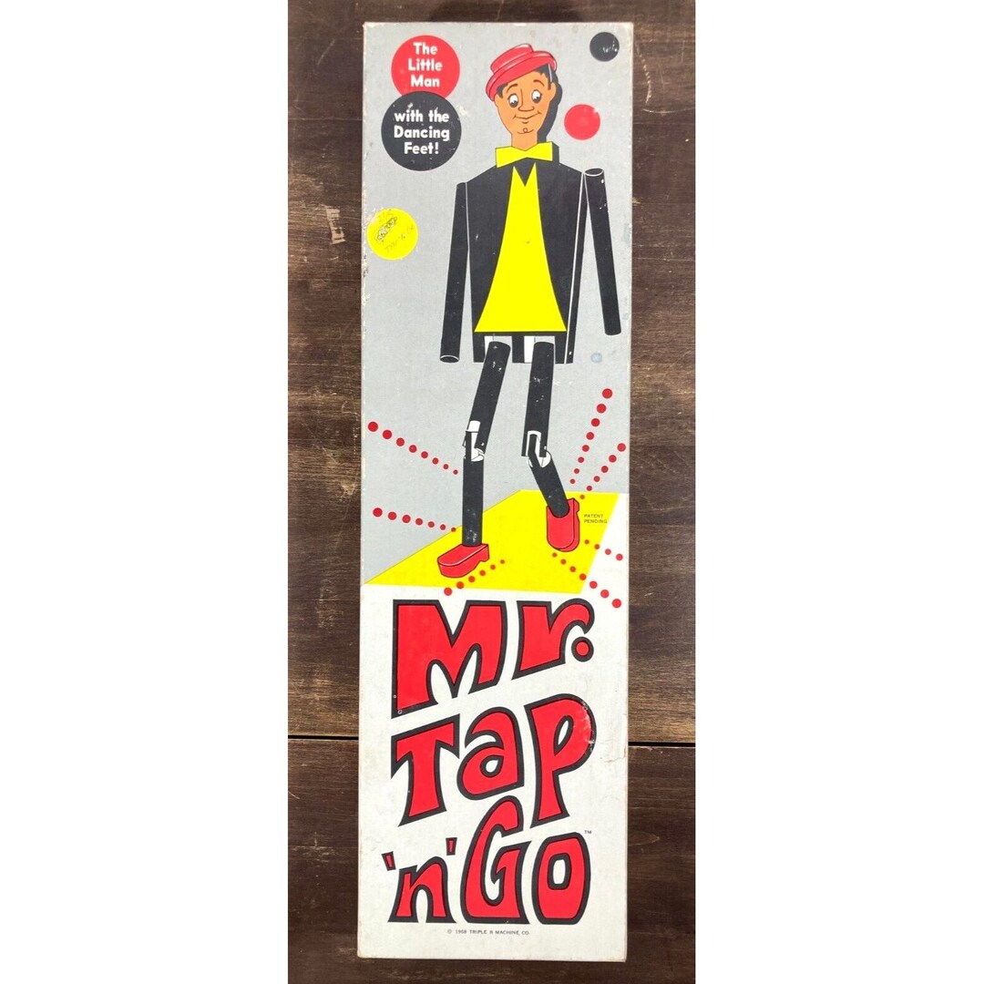 Vintage 1968 Mr Tap'n'go Tap Dancing Toy Doll Triple R Machine Co New ...