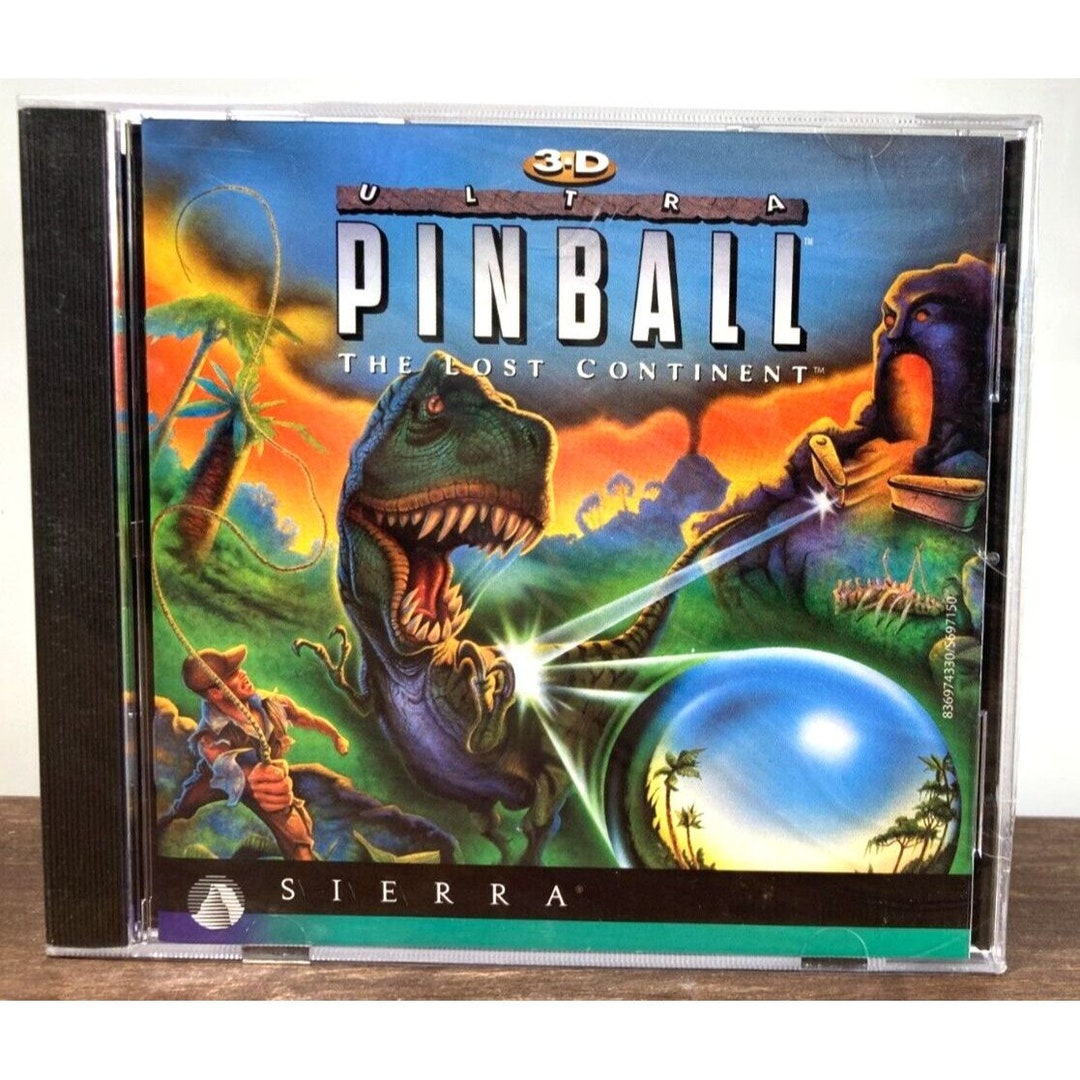 3D Ultra Pinball the Lost Continent CD-ROM 1999 Sierra Windows 95 Mac 7 ...