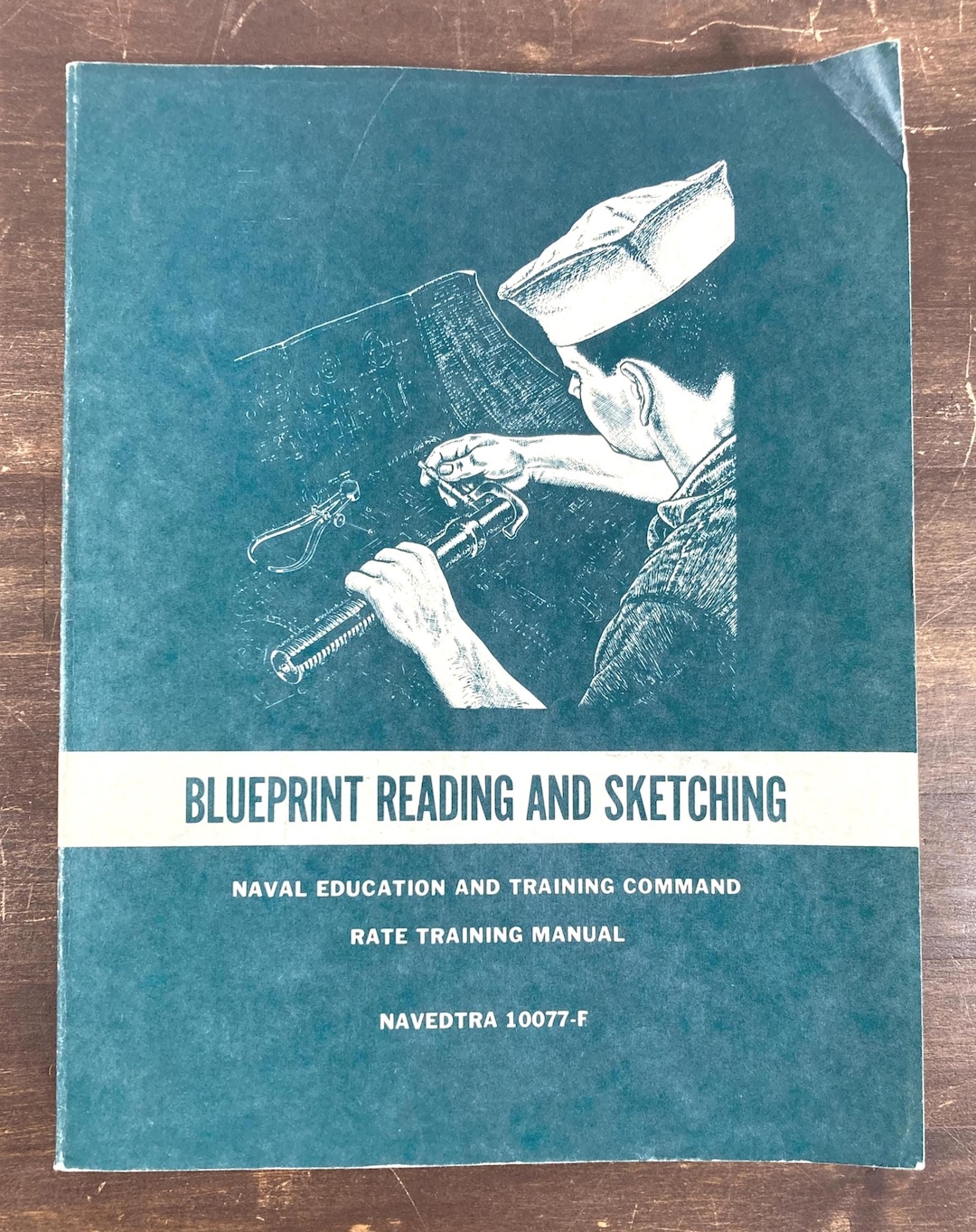Vintage US Navy Training Manual Book 1981 Blueprint Reading & Sketching ...