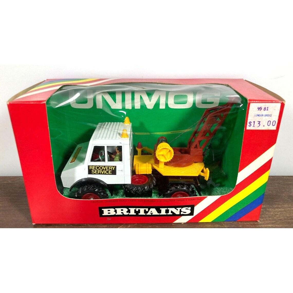 Vintage Britains UNIMOG Breakdown Tow TRUCK 9581 Mercedes Benz 1980 NOB ...