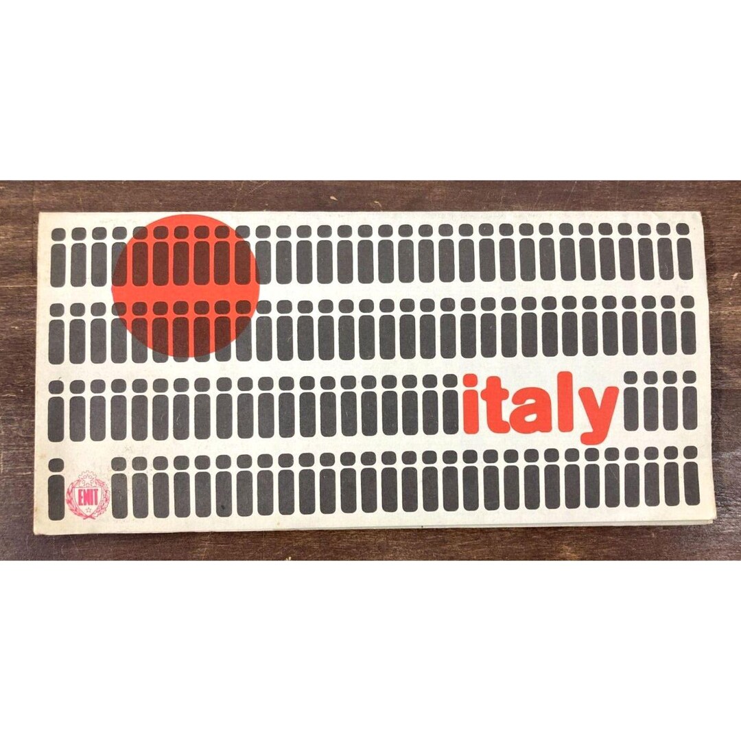 Vintage 1960s ENIT Italy Italian Cities Tourist Travel Brochure Map in ...