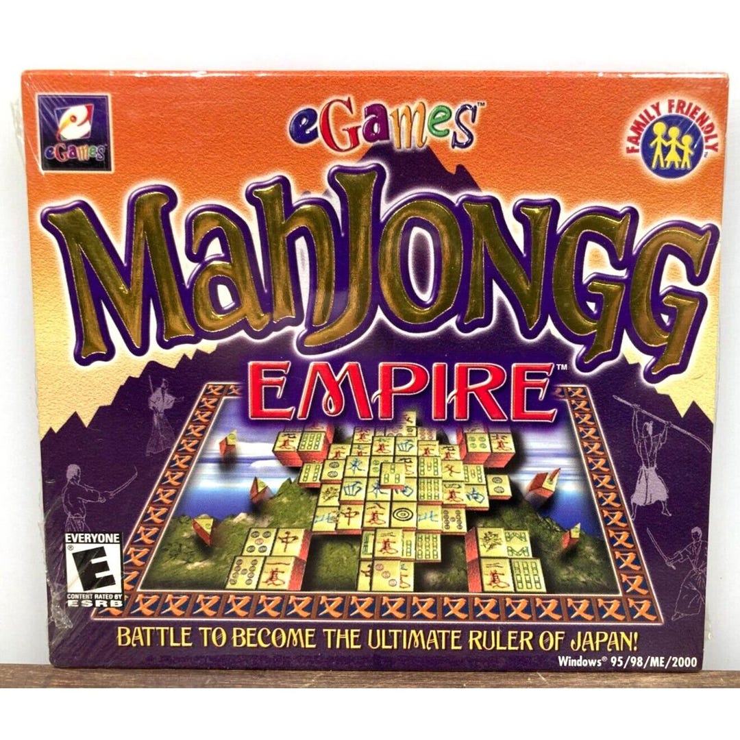 Mahjongg Empire New Sealed PC Computer Game 2001 Egames Windows 95 98 ...