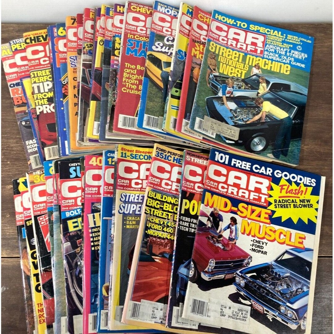 HUGE Lot of 31 CAR CRAFT Magazines 1977-84 Hot Rod Drag Racing 1981 ...