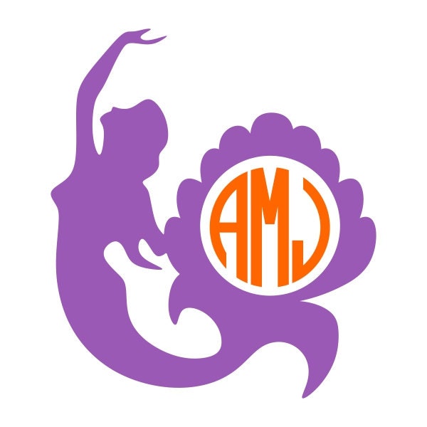 Mermaid Frame Cuttable Design PNG DXF SVG & Eps File for | Etsy