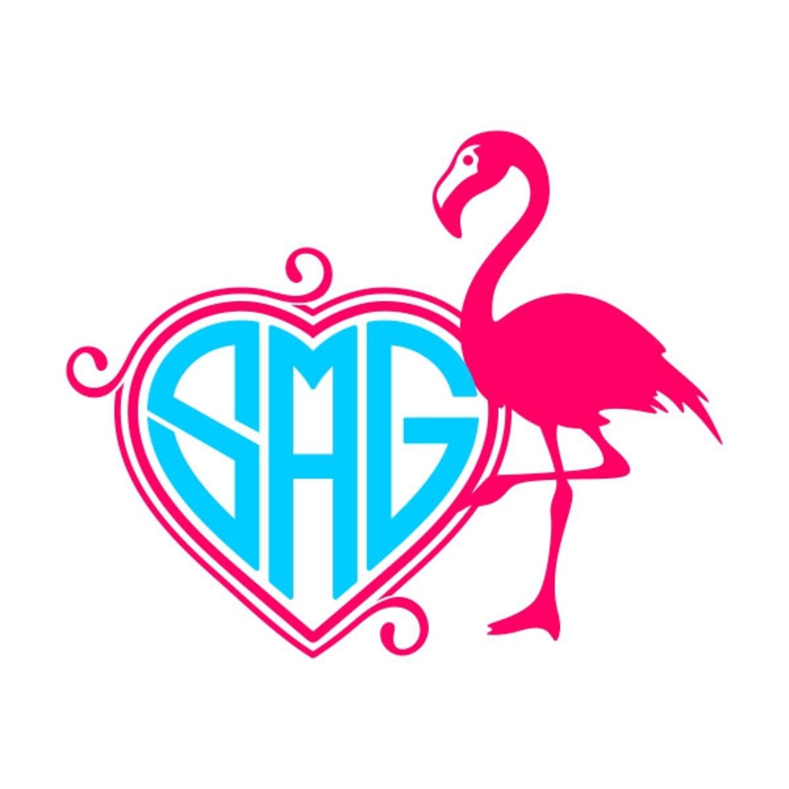 Flamingo Frame Cuttable Design PNG DXF SVG & Eps File for - Etsy
