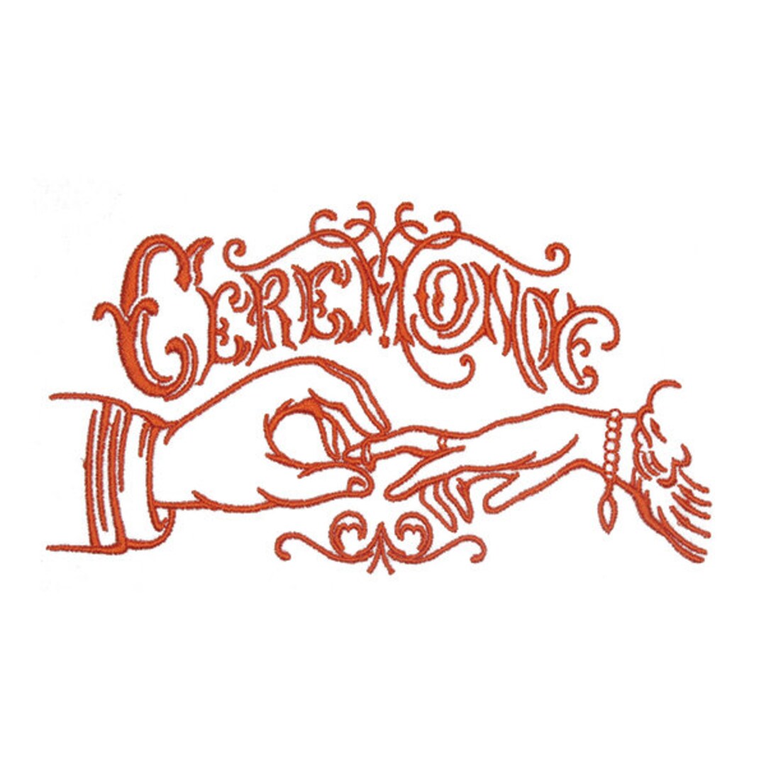 Wedding Ceremony Machine Embroidery Design Instant Download - Etsy