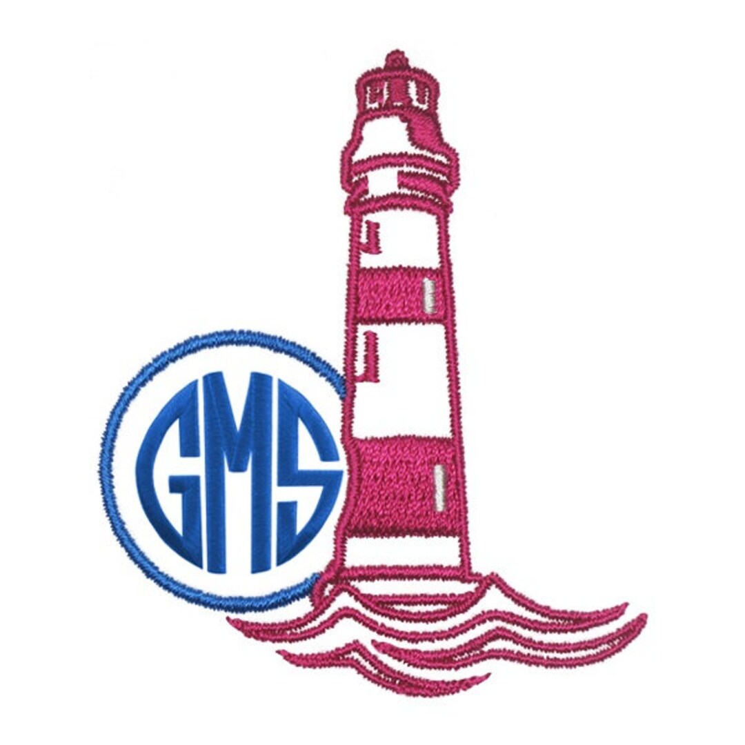 Lighthouse Embroidery Design Instant Download - Etsy