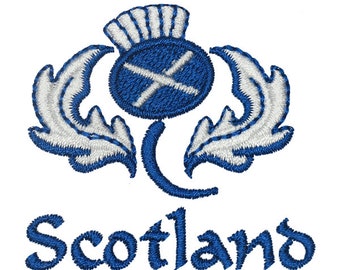 Thistle Scroll Design EMBROIDERY DESIGN FILE Instant Download 2 Sizes ...