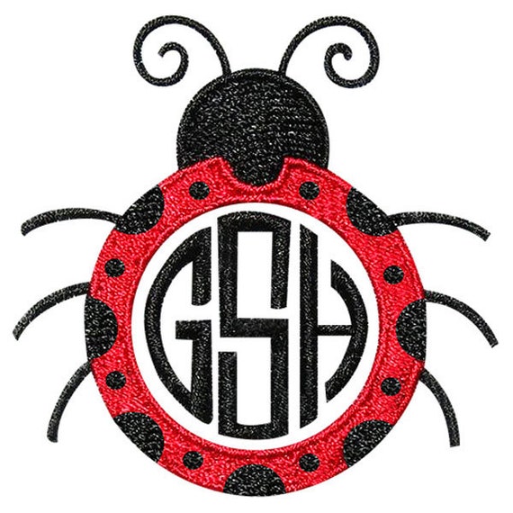 Ladybug Embroidery Design Frames Instant Download - Etsy