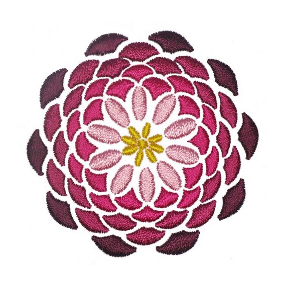 Zinnia Flower Embroidery Design INSTANT DOWNLOAD - Etsy