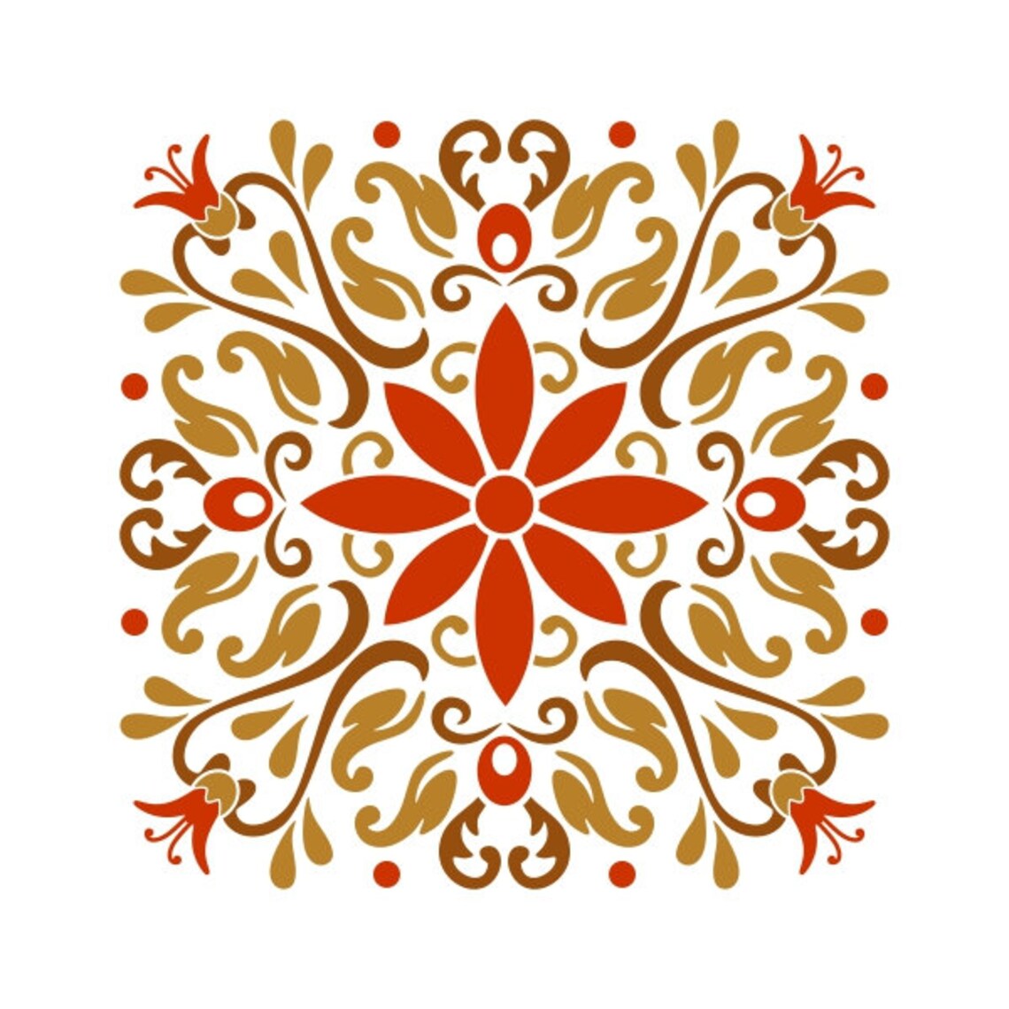 Square Decor Cuttable Design PNG DXF SVG & Eps File for - Etsy